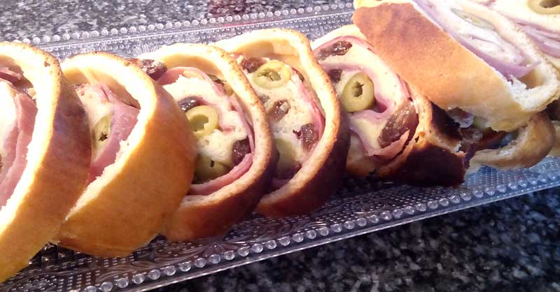 Jamón cocido en masa de pan, una receta muy fácil de hacer
