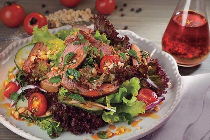 Ensalada de carne con vinagreta de limón | RECETA FÁCIL