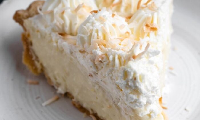 Pie de crema de coco | Receta PASO A PASO